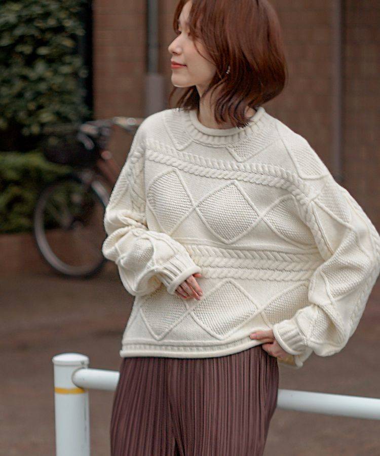 【Honeys】ケーブルニット5選♡2022秋冬の大人女子コーデにおすすめ！ | 4yuuu