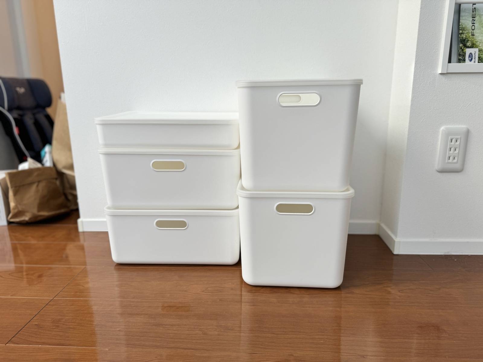 【ダイソー】蓋付きの「R30ボックス」がシンプル収納に最適だった | 4yuuu