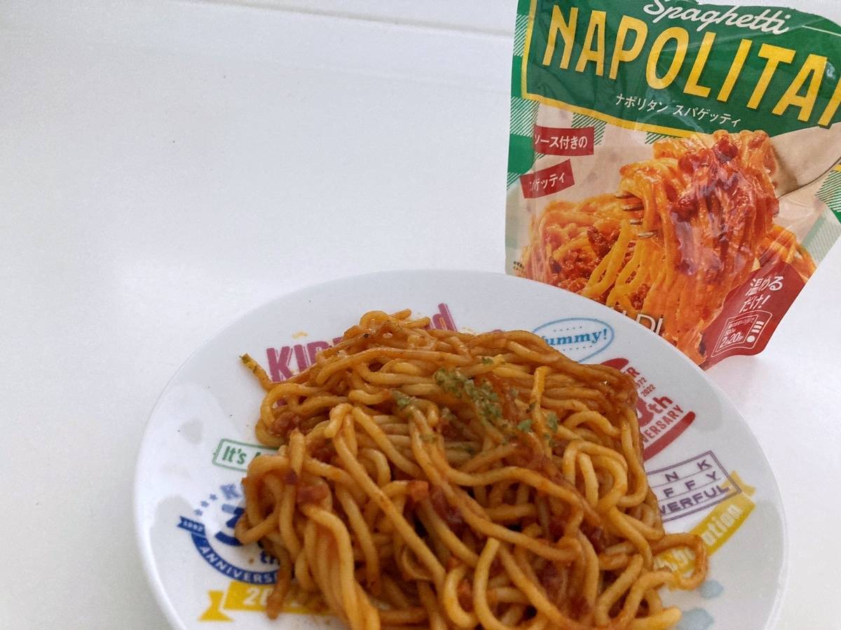 【KALDI】レンチンだけで本格モチモチ！常温保存の「ナポリタン」 | 4yuuu